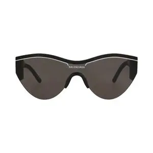 Balenciaga Shield-frame Acetate Sunglasses /grey - Black