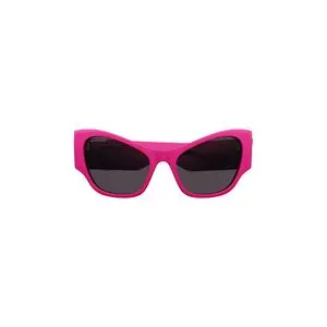 Balenciaga Cat Eye Sunglasses 'fuchsia/grey - Pink