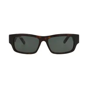Balenciaga Square Sunglasses 'havana/green - Brown