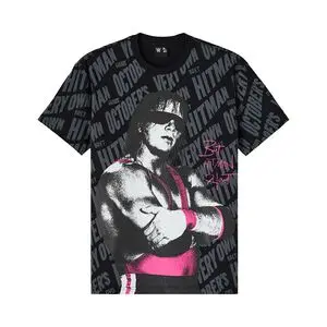 OVO X Wwe Bret The Hitman Hart Tee - Black