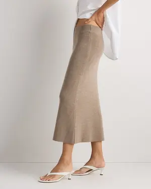 Quince Australian Merino Wool Midi Skirt