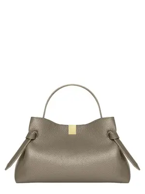 Yuzefi Borsa "gyoza" In Pelle - Beige