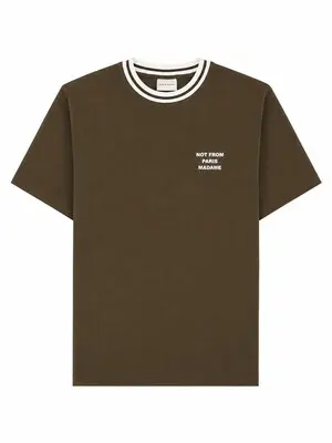 Drole De Monsieur T-shirt "slogan - Brown