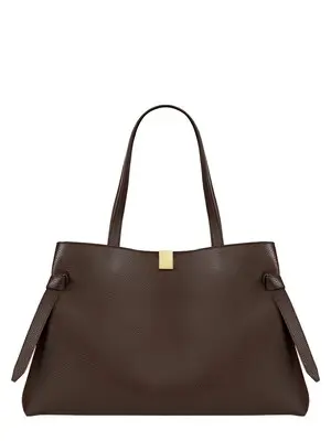 Yuzefi Borsa Tote "gyoza" In Pelle - Brown
