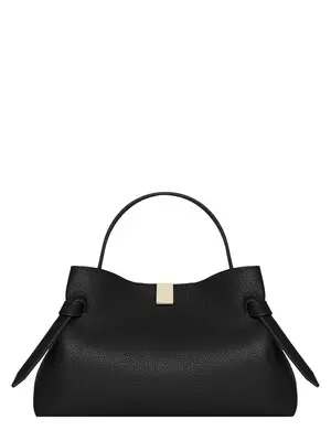 Yuzefi Borsa "gyoza" In Pelle - Black