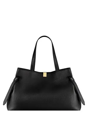 Yuzefi Borsa Tote "gyoza" In Pelle - Black