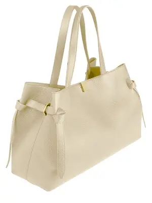 Yuzefi Gyoza Tote Bag In Leather - Brown
