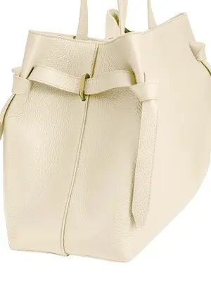 Yuzefi Gyoza Tote Bag In Leather - Brown