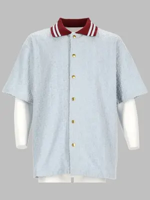 Drole De Monsieur Camicia Monogram In Cotone