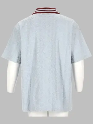 Drole De Monsieur Camicia Monogram In Cotone