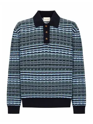 Drole De Monsieur Polo In Maglia Coogi - Blue