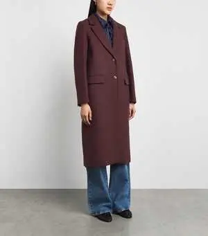 Claudie Pierlot Wool-blend Long Coat