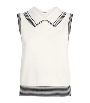 Claudie Pierlot Wool-blend Sailor Top