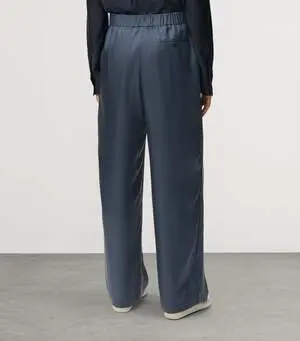 Loewe Silk-blend Logo Waistband Trousers