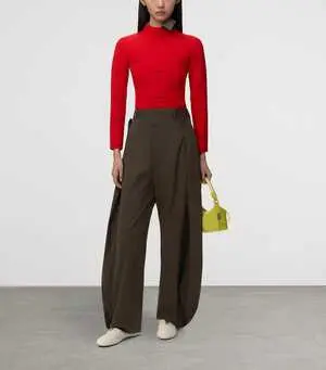 Loewe Cotton-silk Layered Trousers
