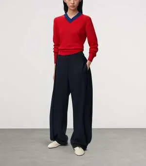 Loewe Wool-blend Pleated Trousers