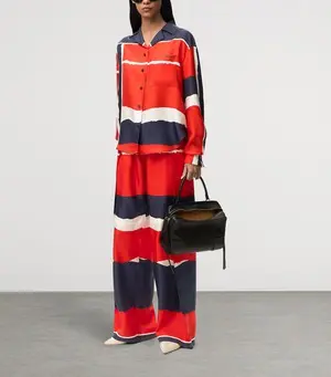 Loewe Silk Geometric Pyjama Shirt