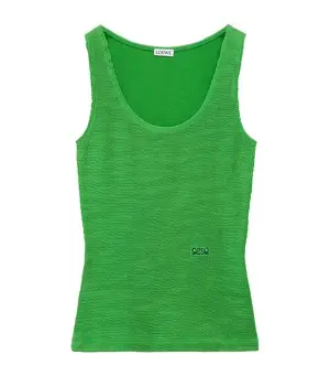 Loewe Crinkle Tank Top - Green