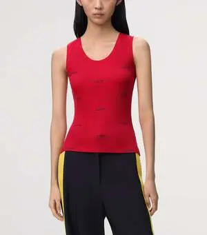 Loewe Embroidered Logo Tank Top