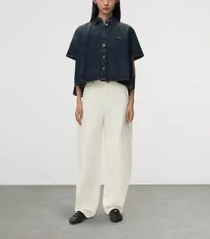 Loewe Denim Trapeze Short-sleeve Shirt