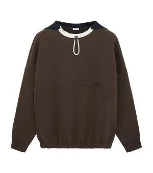 Loewe Cotton-blend Drawstring Sweatshirt