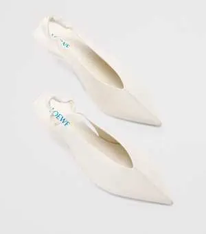 Loewe Lambskin Origami Cubic Slingback Pumps 45