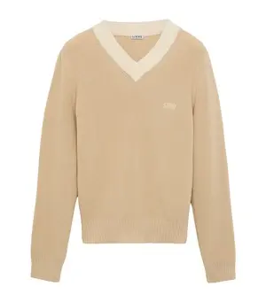 Loewe Cotton-wool V-neck Sweater