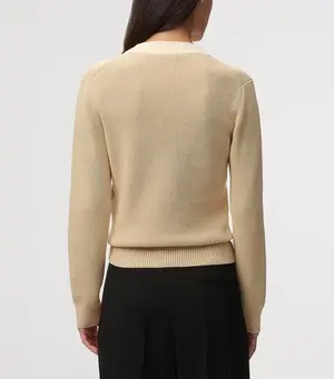 Loewe Cotton-wool V-neck Sweater