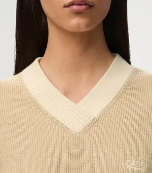 Loewe Cotton-wool V-neck Sweater