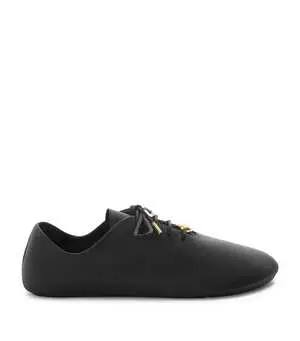 Loewe Leather Pebble Soft Lace-up Shoes - Black
