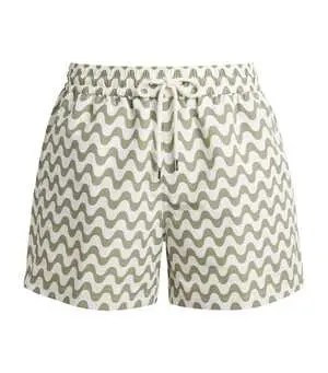 Frescobol Carioca Printed Rio Swim Shorts - Green