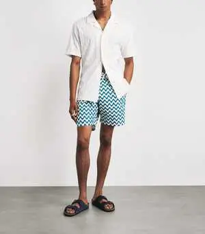 Frescobol Carioca Printed Santos Swim Shorts