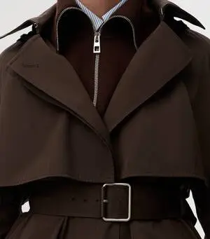 Loewe Cotton Belted Short Trench Coat
