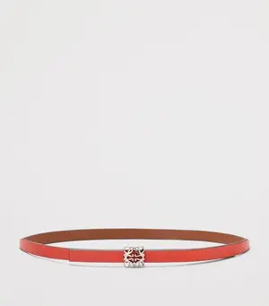 Loewe Leather Reversible Anagram Bombé Belt