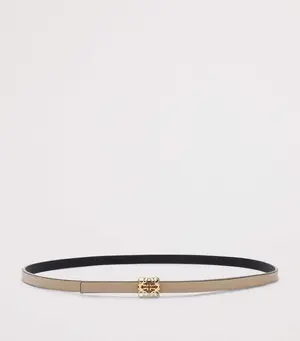 Loewe Leather Reversible Anagram Bombé Belt