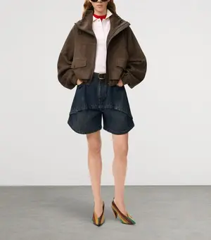 Loewe Suede Bomber Jacket