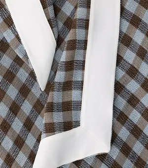 Loewe Draped Check Maxi Dress