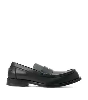 Loewe Calfskin Bobine Loafers - Black