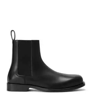 Loewe Leather Chelsea Ankle Boots - Black