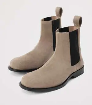 Loewe Suede Bobine Chelsea Ankle Boots