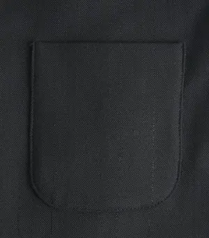 Sandro Pinstripe Belted Mini Skirt