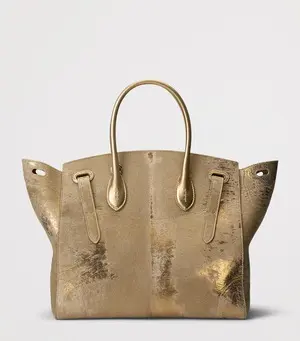 Ralph Lauren Foiled Leather Extra-soft Ricky 33 Top-handle Bag
