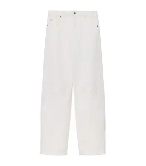 Loewe Anagram Baggy Jeans - White