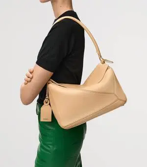 Loewe Medium Leather Featherlight Puzzle Top-handle Bag
