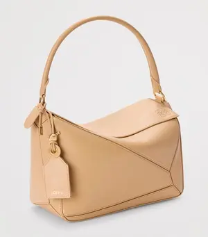 Loewe Medium Leather Featherlight Puzzle Top-handle Bag