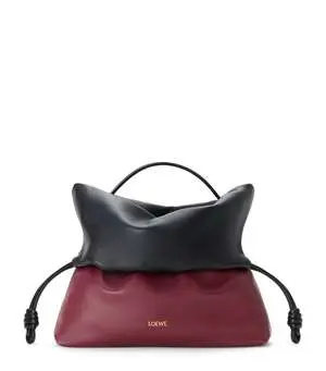 Loewe Leather Flamenco Rolled Top-handle Bag