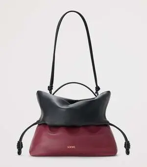 Loewe Leather Flamenco Rolled Top-handle Bag