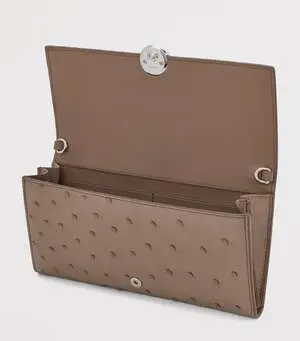 Loewe Ostrich Leather Pebble Continental Wallet