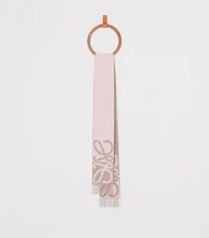 Loewe Wool-cashmere Anagram Scarf