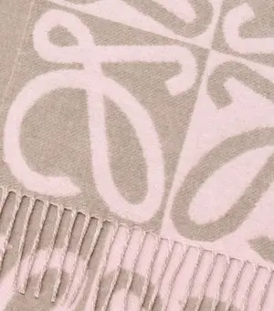 Loewe Wool-cashmere Anagram Scarf